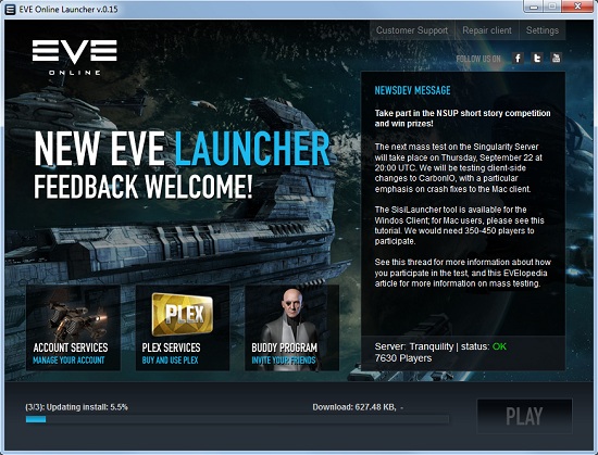 Introducing the Eve Launcher | EVE Online